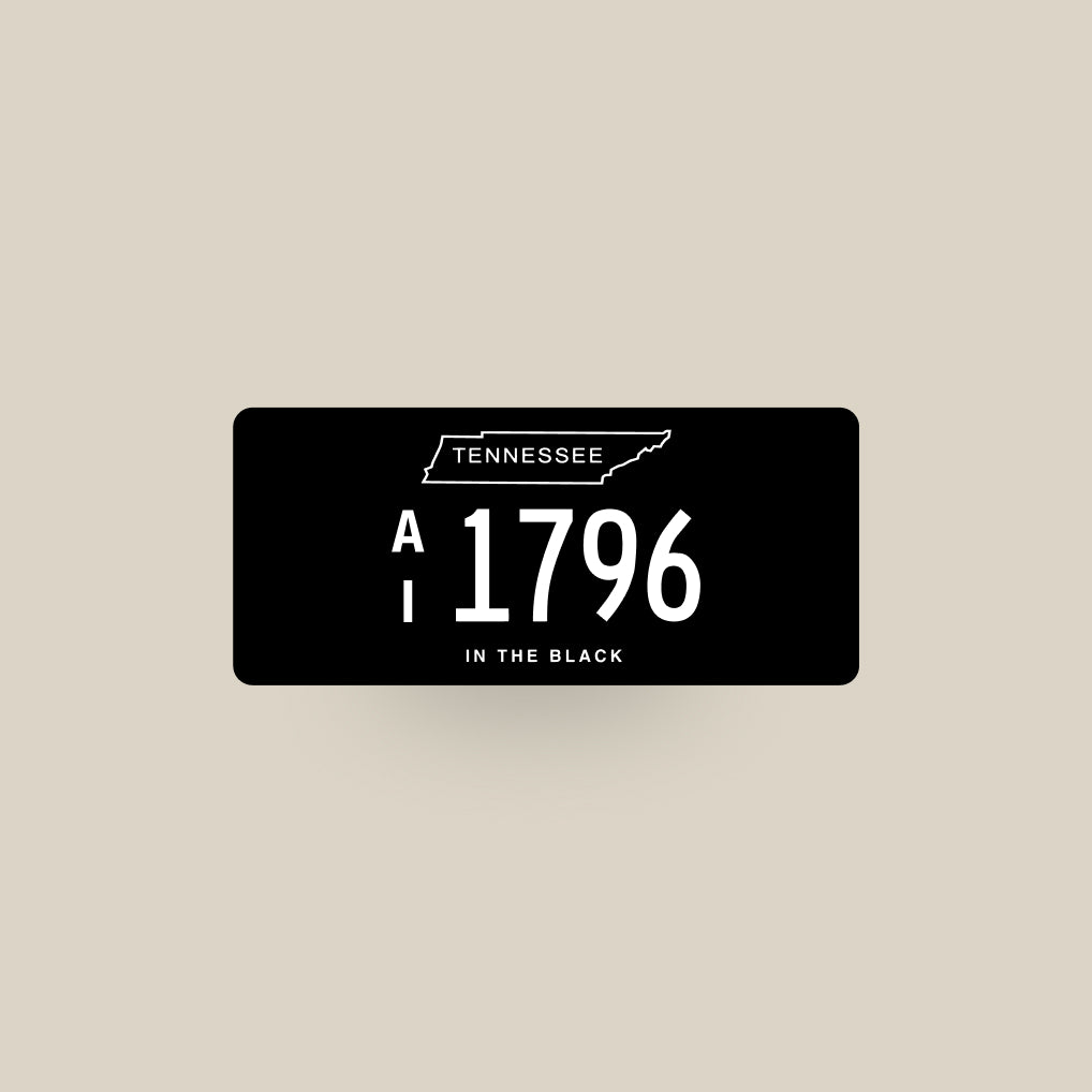Elegant Tennessee In The Black License Plate Gallery